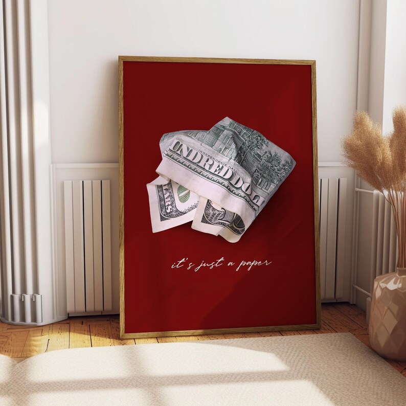 Old Money Aesthetic Printable Poster Dollar Bill Poster Money Print ...
