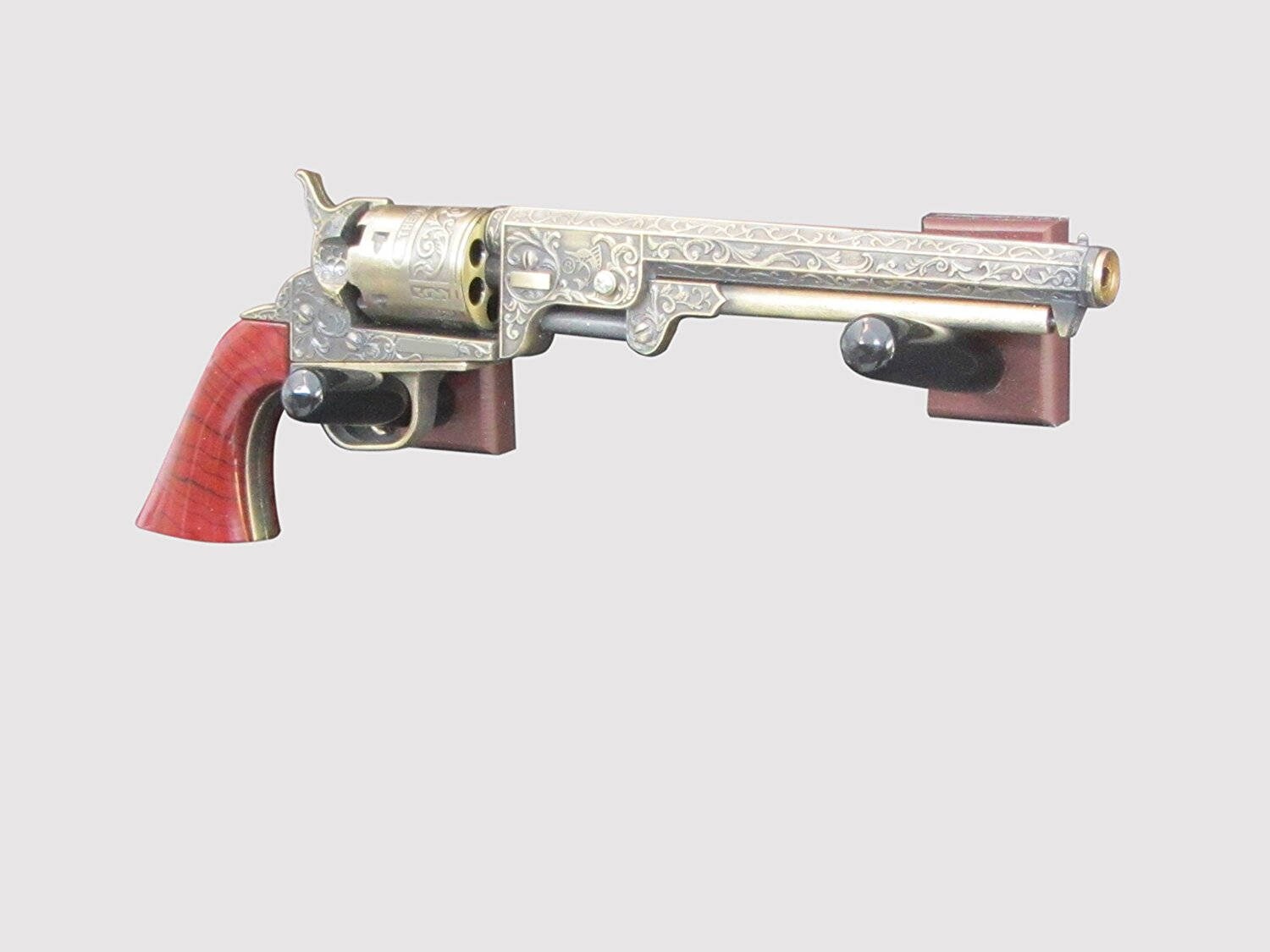 Horizontal Wall Mounts for a Civil War Revolver, Brown (made in the USA ...