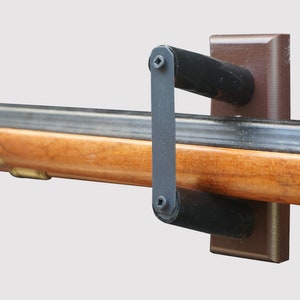 Horizontal Wall Mount for a Musket Rifle With A Security Bracket, Brown ...
