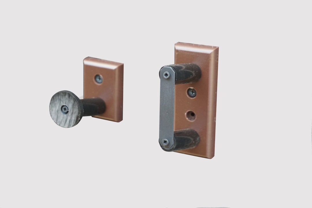 Horizontal Wall Mount for a Musket Rifle With A Security Bracket, Brown ...