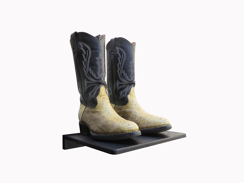 Standard Cowboy Boot Wall Mount Display (made in the USA) (black) - Etsy