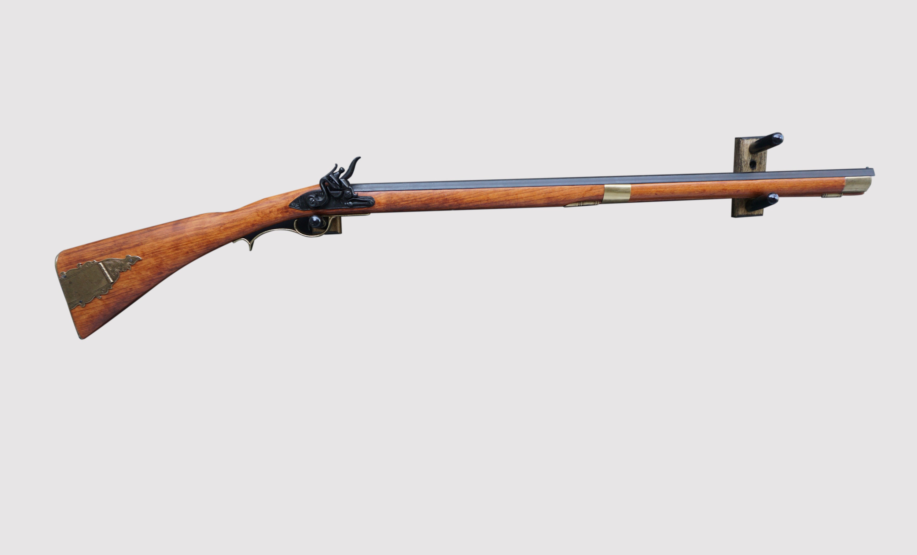 Horizontal Wall Mount for a Musket Rifle, Aged (made in the USA) - Etsy
