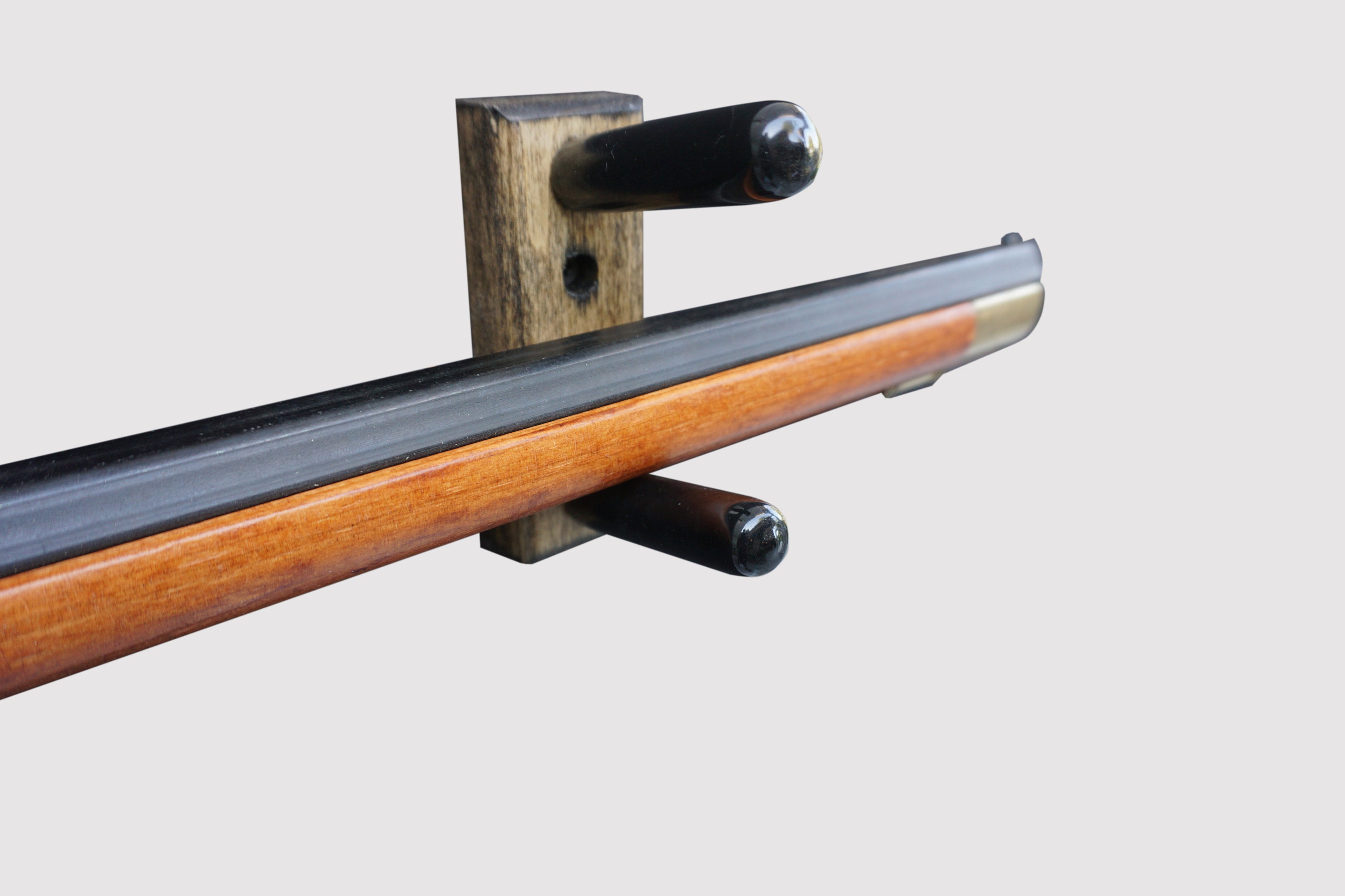Horizontal Wall Mount for a Musket Rifle, Aged made in the USA - Etsy ...
