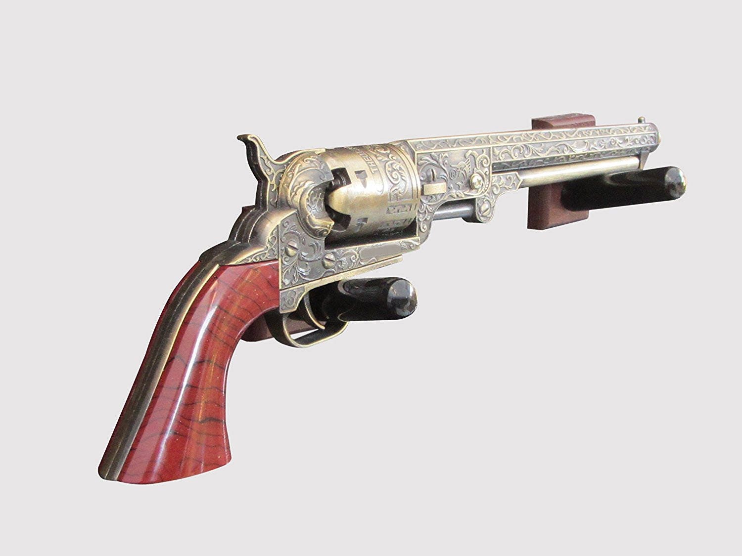 Horizontal Wall Mounts for a Civil War Revolver made in the USA brown ...