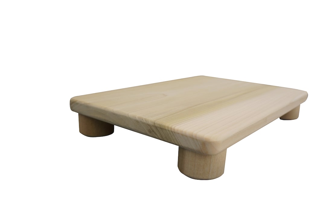 KR Ideas Long Foot Stool, 30" Long, 18 1/2" Wide, 2" Tall, Poplar ...