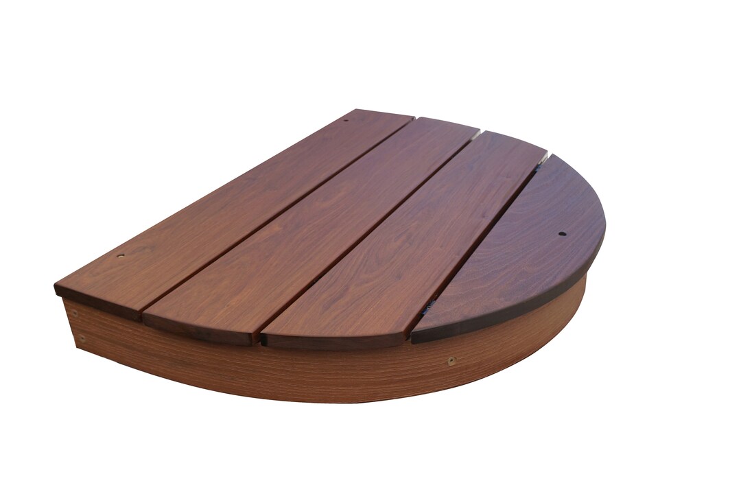 Outdoor Intermediate Step 1/2 Round Step, 36 Long, 22 1/2 Wide, 4 1/44 ...