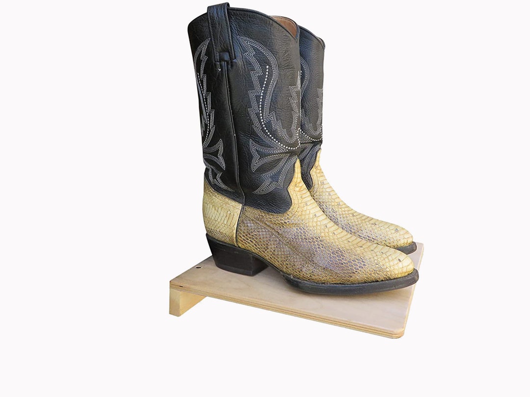 Standard Cowboy Boot Wall Mount Display (made in the USA) (natural) - Etsy