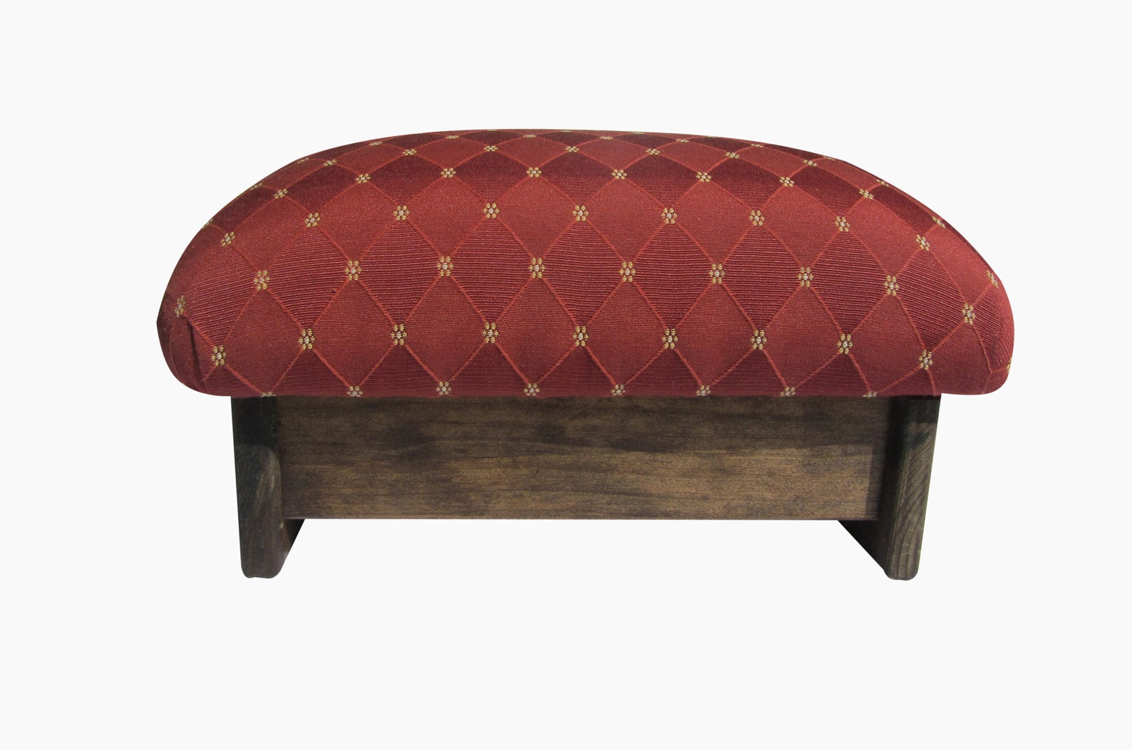 Padded Foot Stool 7 Tall Roccoco Red Walnut Stain - Etsy