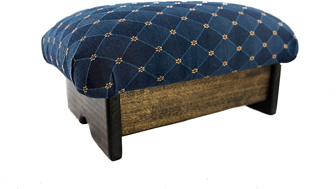 Padded Foot Stool 7 Tall Luxury Fabrics made in the | Etsy