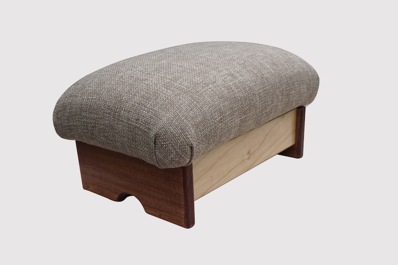 Padded Foot Stool 7 Tall Chic Red Mahogany Stain - Etsy Hong Kong