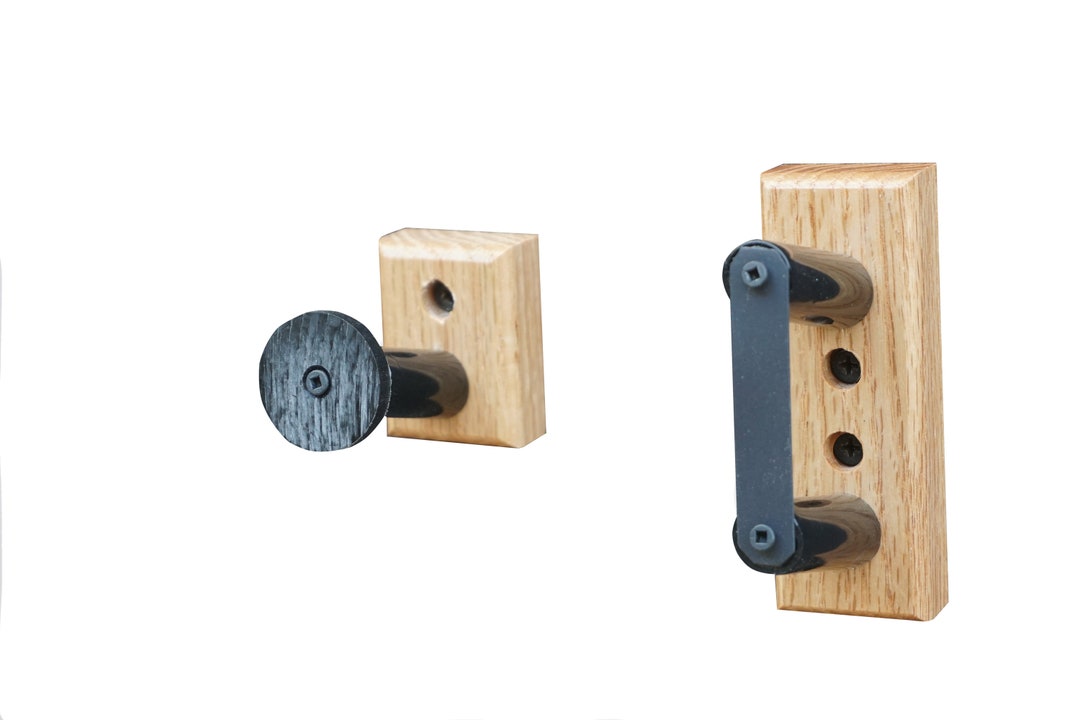 Horizontal Wall Mount for a Musket Rifle With A Security Bracket, Oak ...