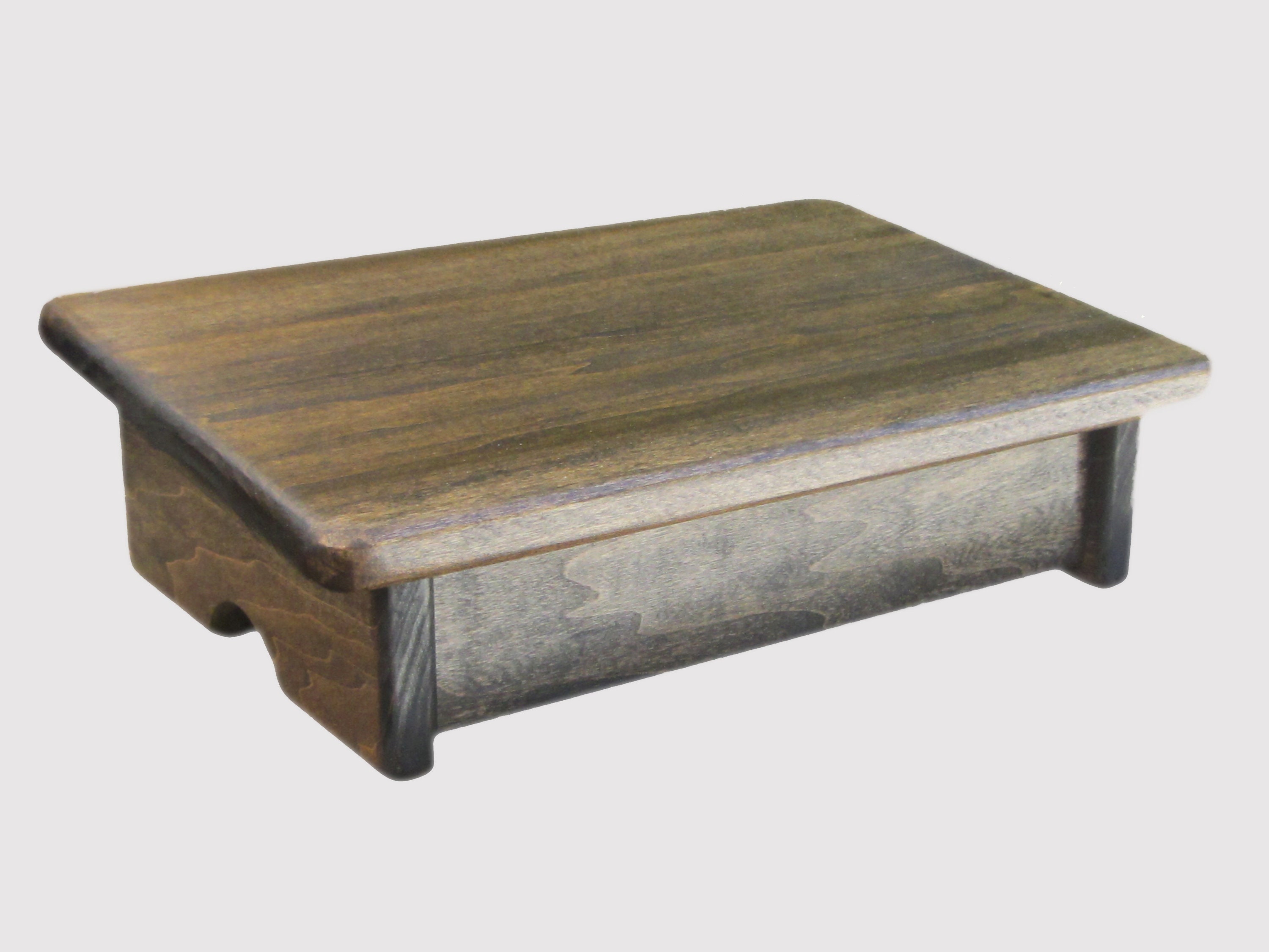 Comfort Foot Stool, 4 Tall, Poplar, Walnut Stain made in the USA - Etsy