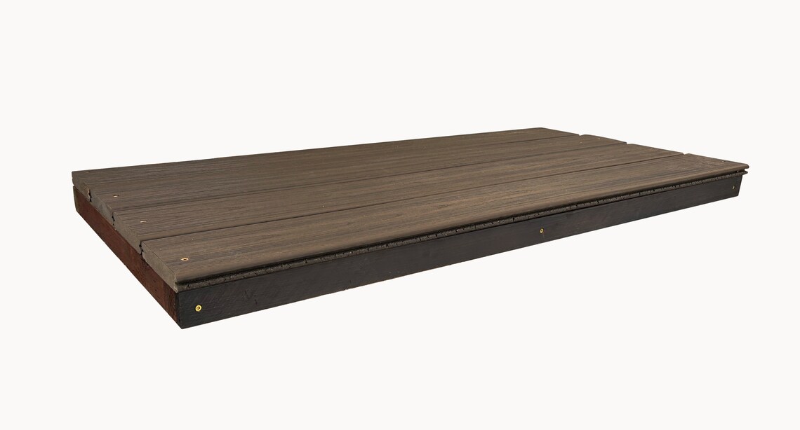 Outdoor Intermediate Door Step, Trex Outdoor Decking, Brown, 48" Long X ...