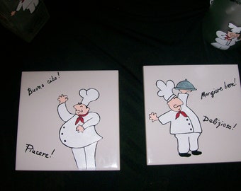 FAT CHEF OVERLAY Today's Menu Kitchen Sign Bistro Cucina Decor Wall ...