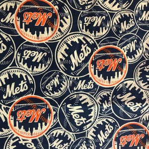 New York Mets Fabric - Etsy