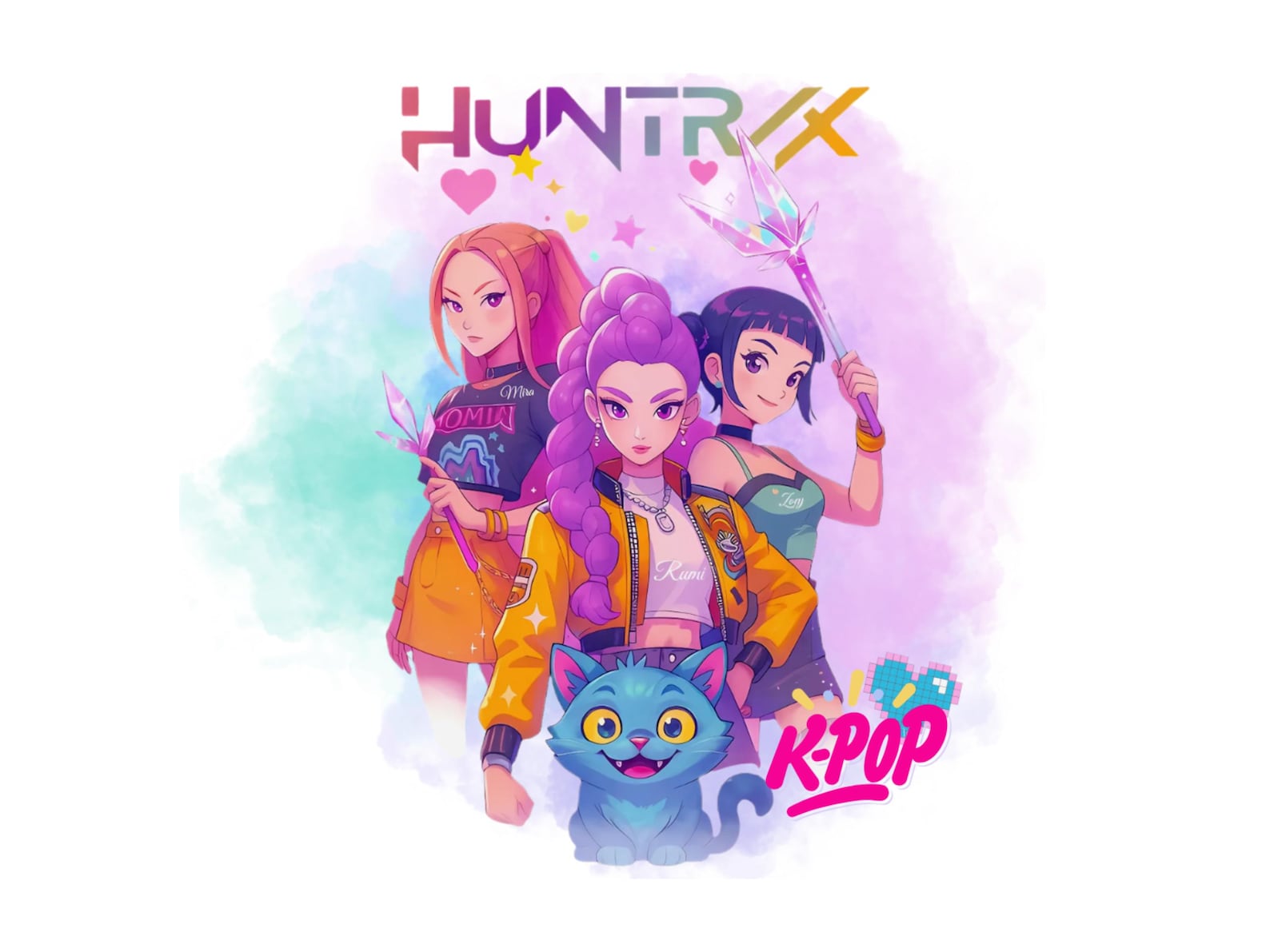 Kpop Huntrix PNG, Demon Hunters PNG, Saja Girls PNG, Derpy Tiger ...