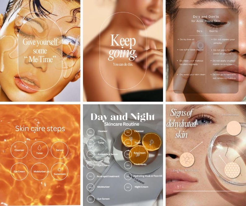 Skincare Instagram Templates, Esthetician Instagram Template, Skincare ...