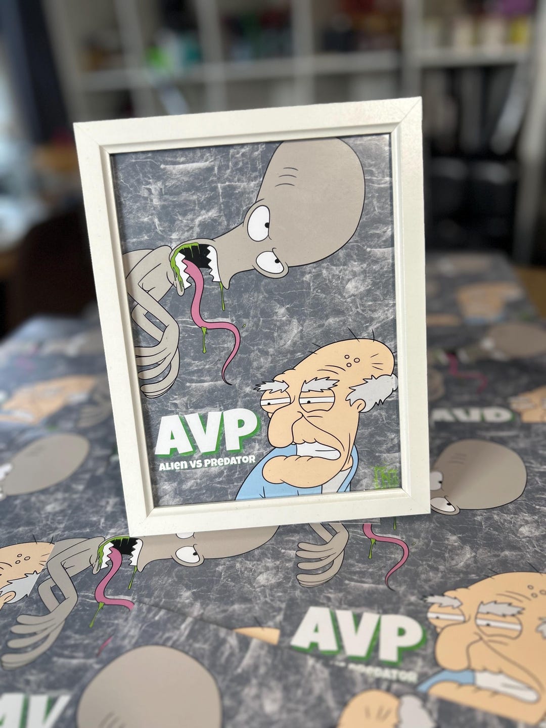 A5 Alien Vs Predator Art Print Family Guy American Dad Roger the Alien ...