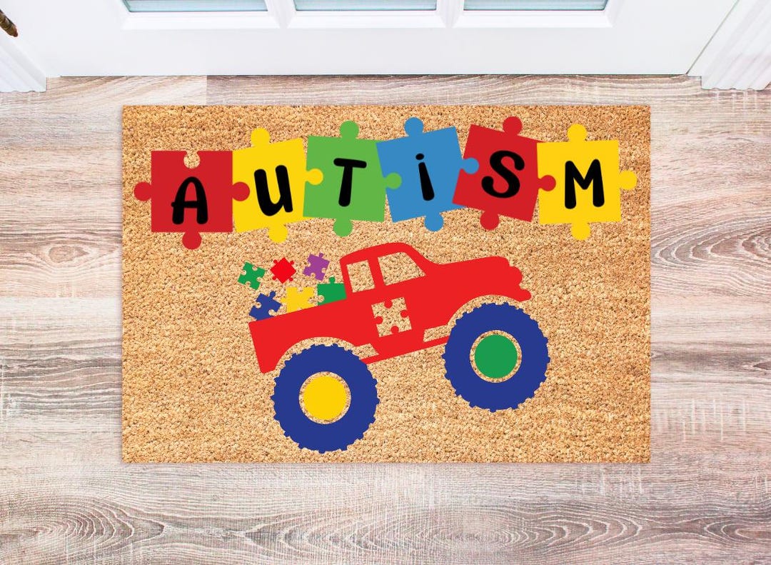 Autism Doormat, Custom Welcome Mat, Funny Home Decor, Perfect Gift for ...