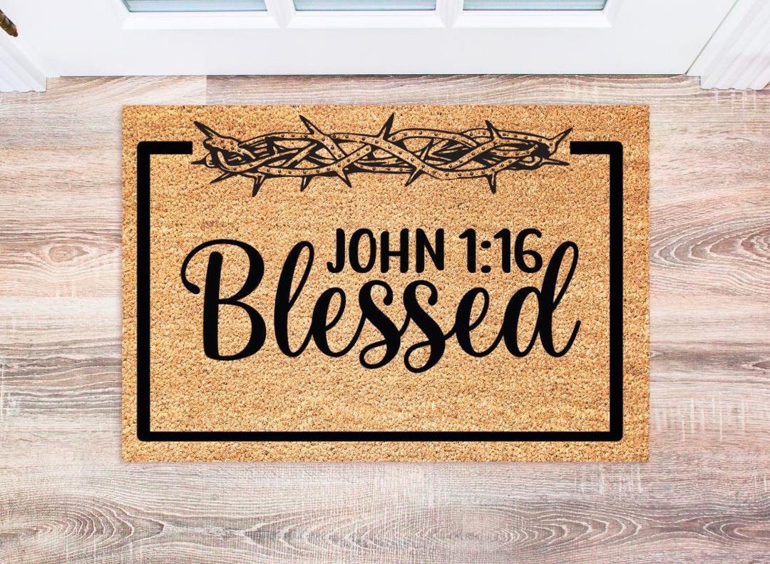 Christian Doormat, Scripture Door Mat, Inspirational Home Decor ...