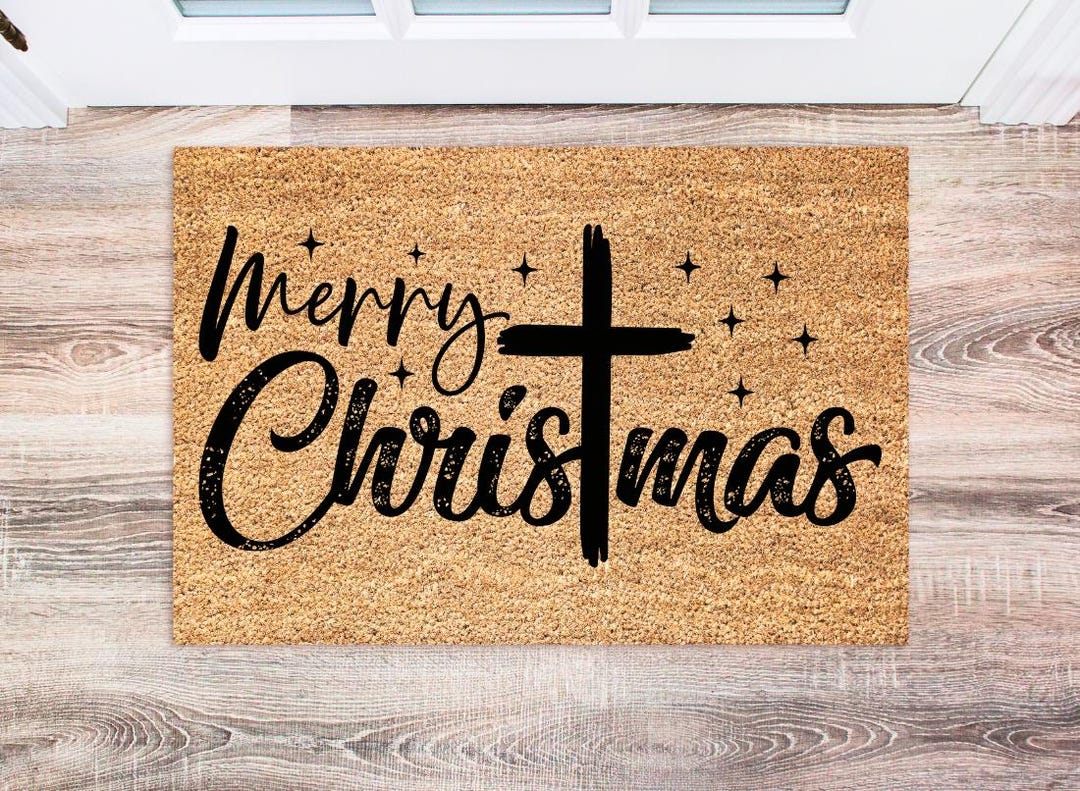 Christmas Decor | Christian Bible Quote Decor | Nativity Doormat ...
