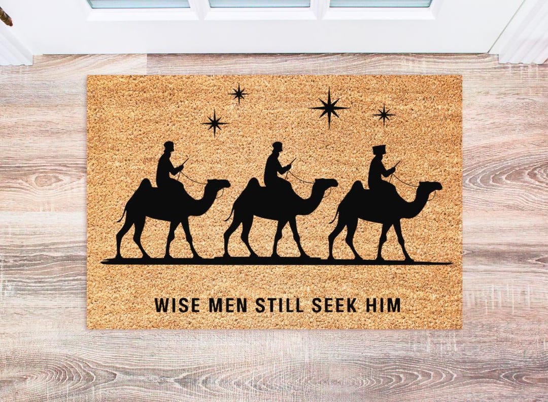Christmas Decorations | Christian Door Mat | Custom Doormat | Winter ...