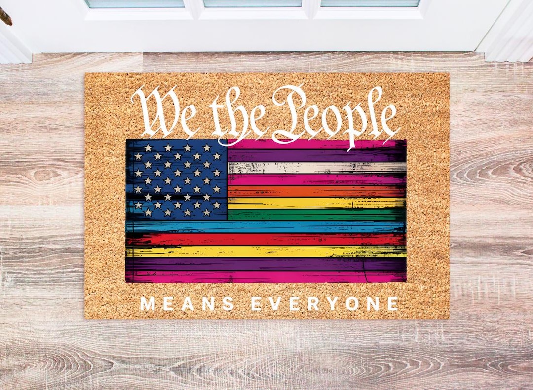 LGBTQ Doormats, Rainbow Welcome Mat, Funny Outdoor Rug, Housewarming ...