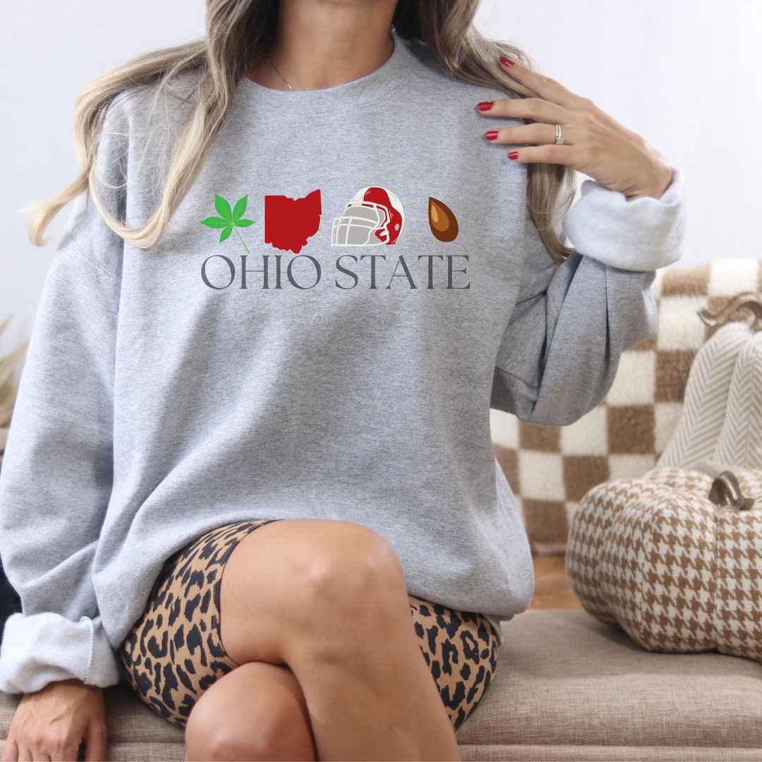Ohio Football Crewneck Sweatshirt Game Day Apparel Ohio State Fan Gear ...
