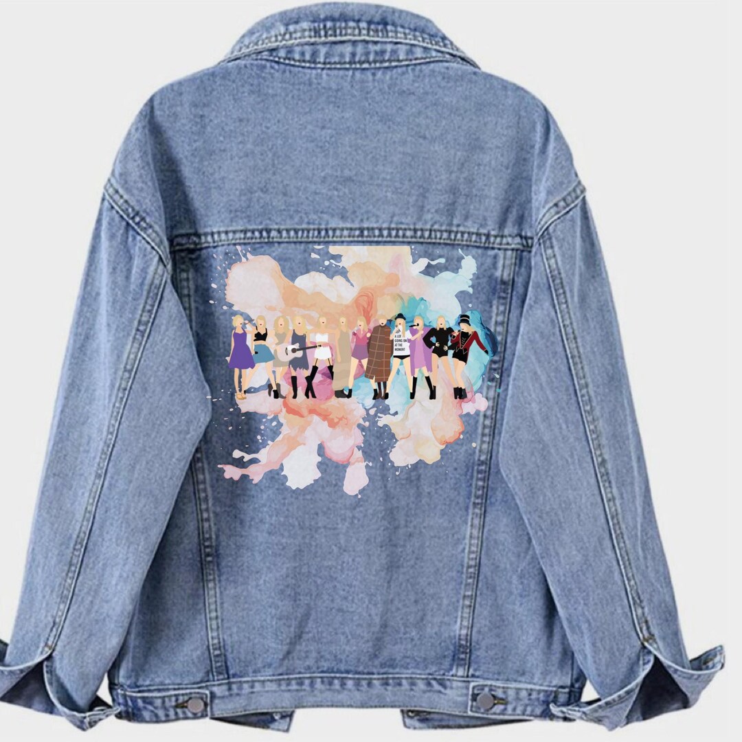 Eras Jean Jacket, Vintage Women's Denim Coat With Retro Feel, Swift ...