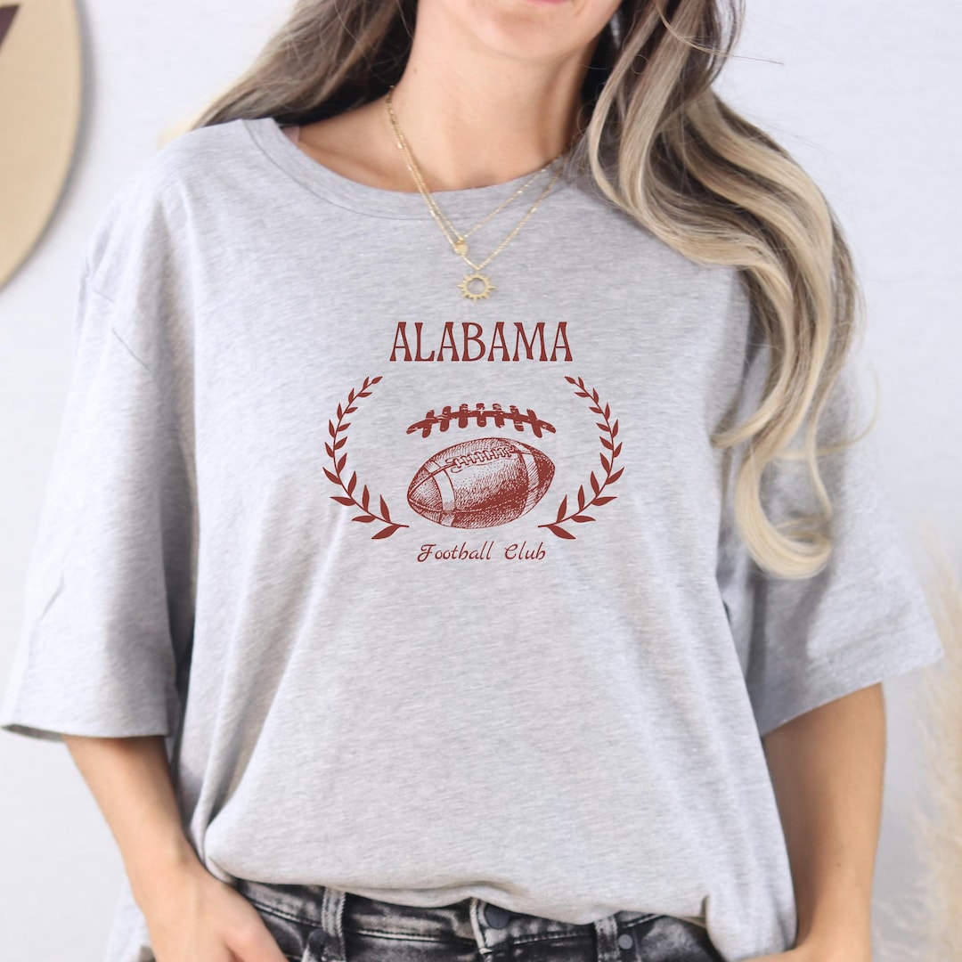 Alabama Football Shirt, Crimson T-shirt, Tailgate Apparel, College ...