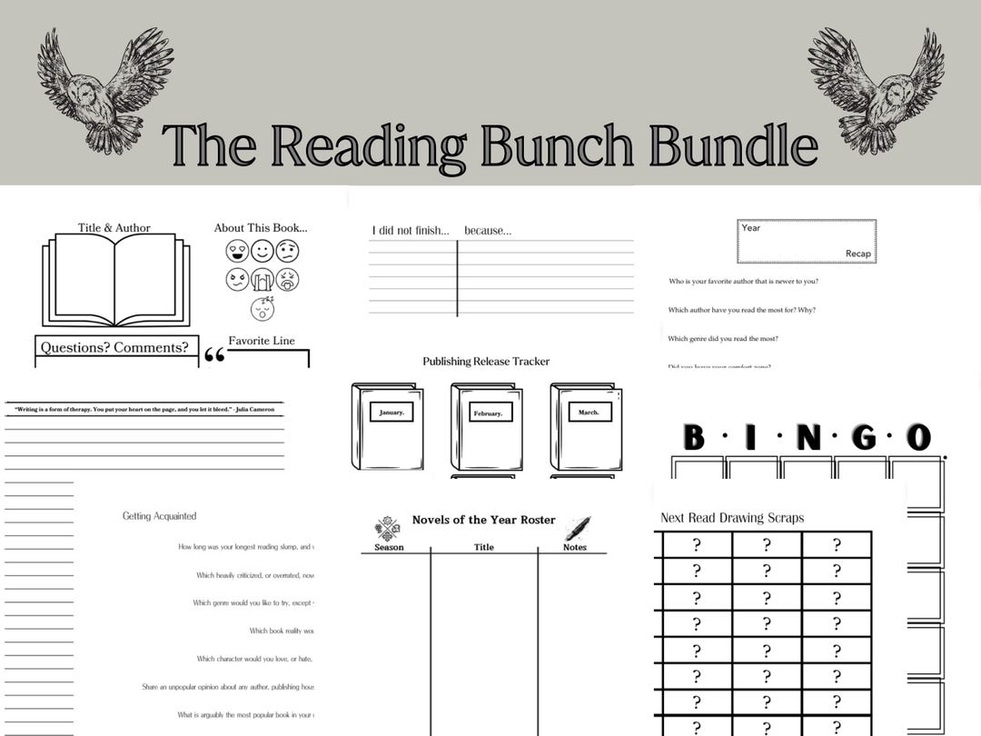 The Reading Bunch Bundle - Printable Activities for Solo Readers, Book ...