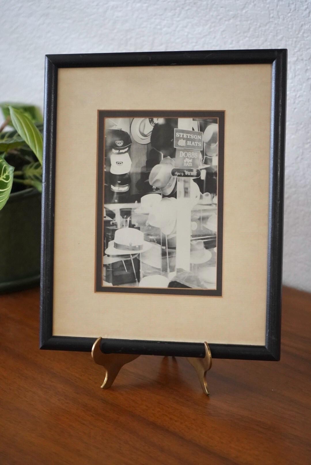 Vintage Black and White Frame Print of Hats. - Etsy