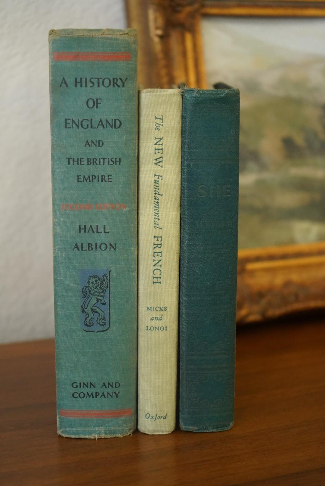 Vintage Book Collection: History of England, SHE, French Textbook - Etsy