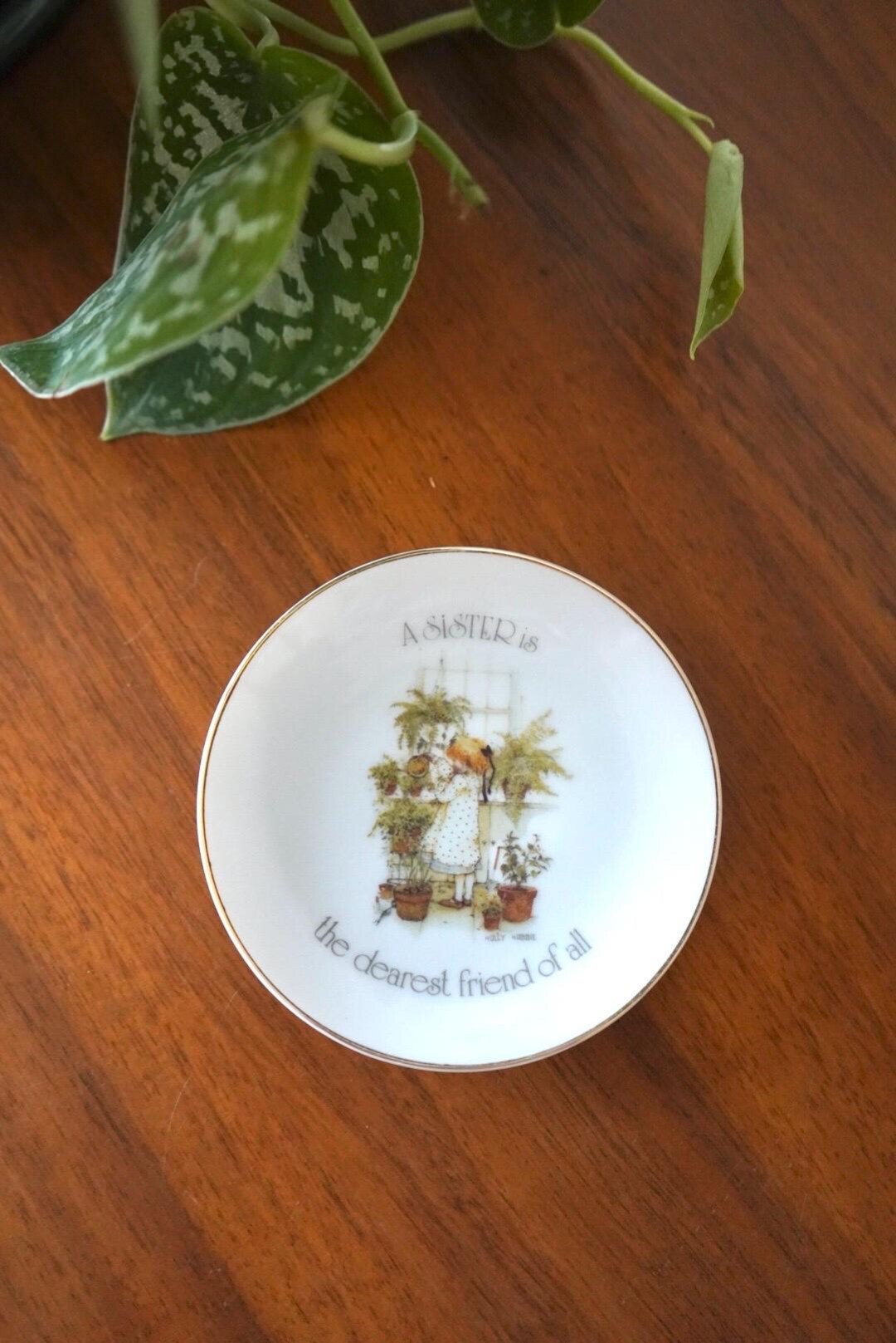 Vintage Sister is the Dearest Friend of All Collector Plate/trinket ...