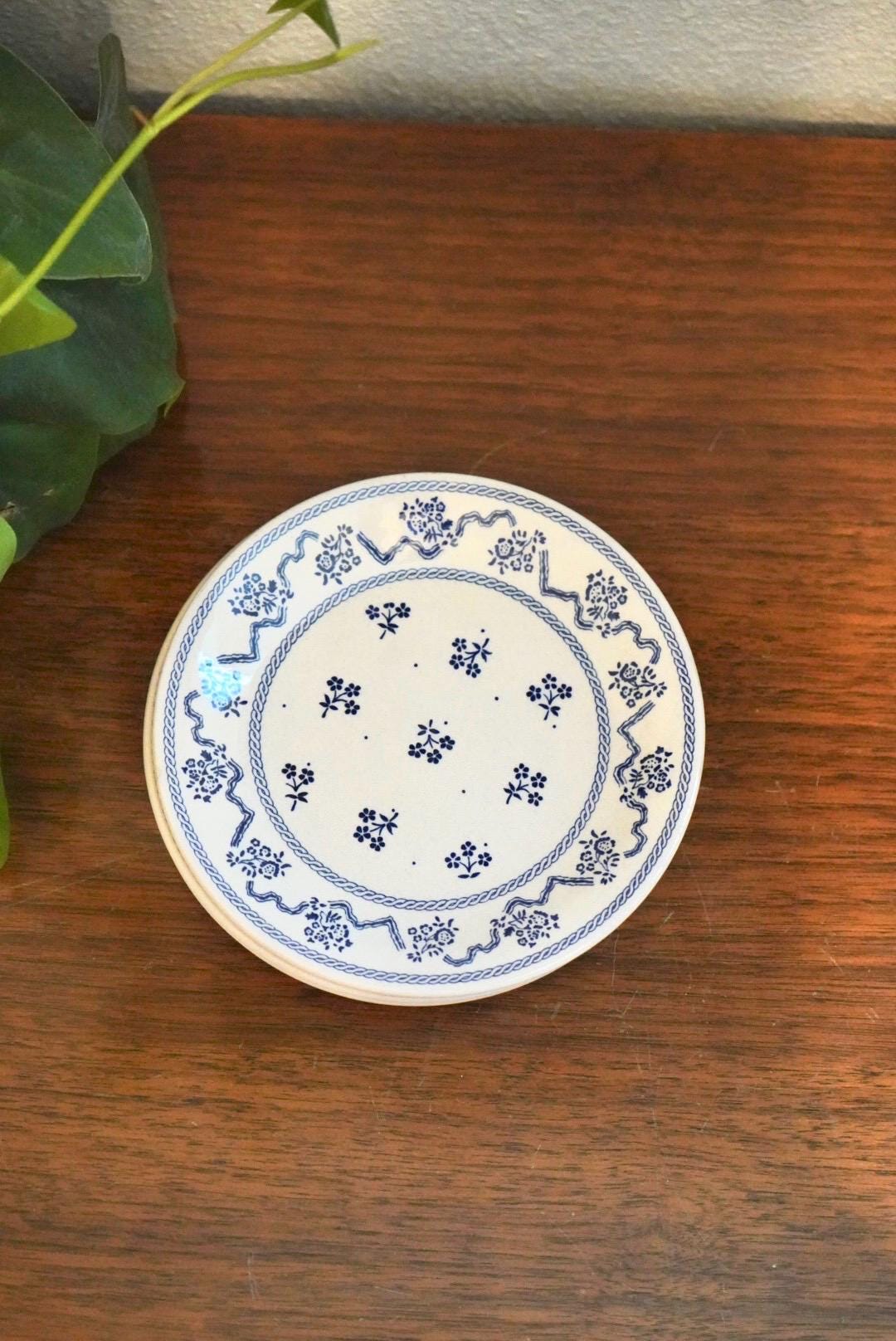 Vintage Laura Ashley Johnson Brother England Petite Fleur Desert Plates ...