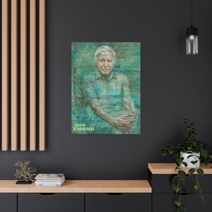 Sir David Frederick Attenborough Painting Portrait by Jonathan Yeo ...