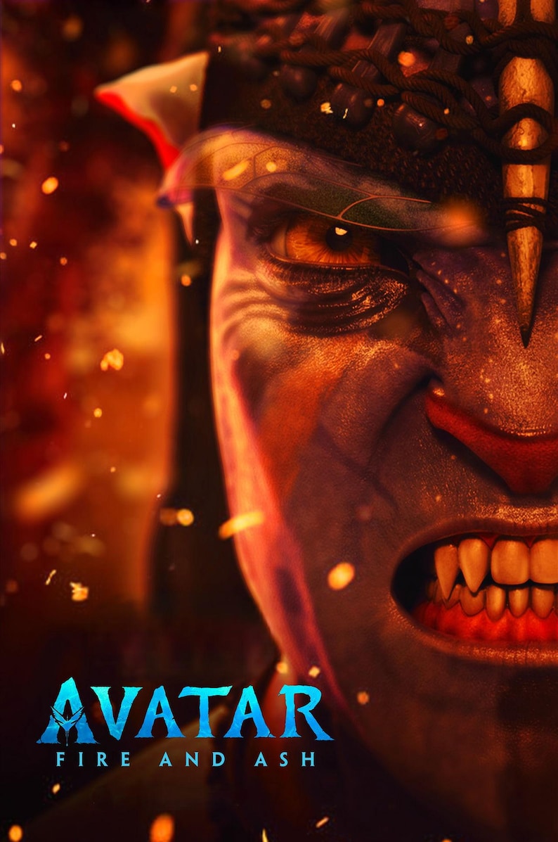 Avatar Fire and Ash 2025 - Poster Print, Canvas, Frame and Digital ...