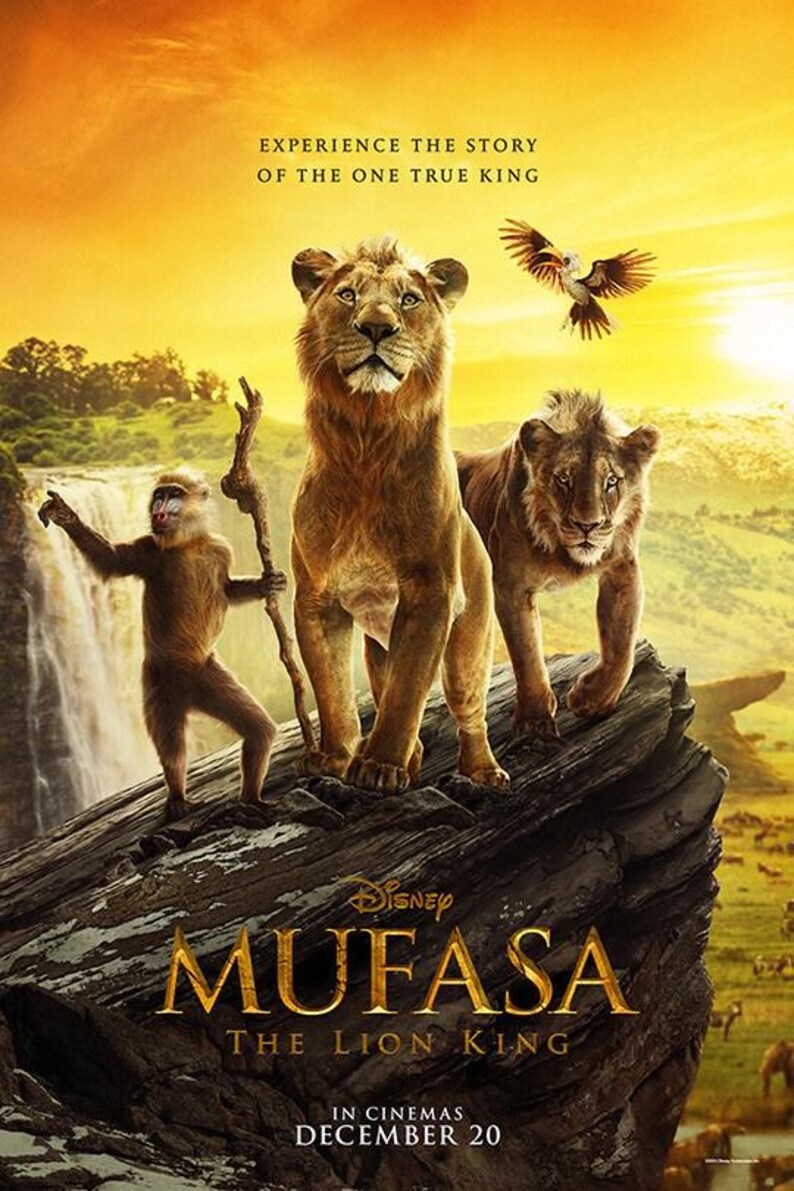 Mufasa: the Lion King - Mufasa's Story 2024 - the Lion King Movie Art ...