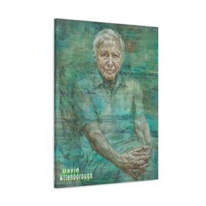 Sir David Frederick Attenborough Painting Portrait by Jonathan Yeo ...