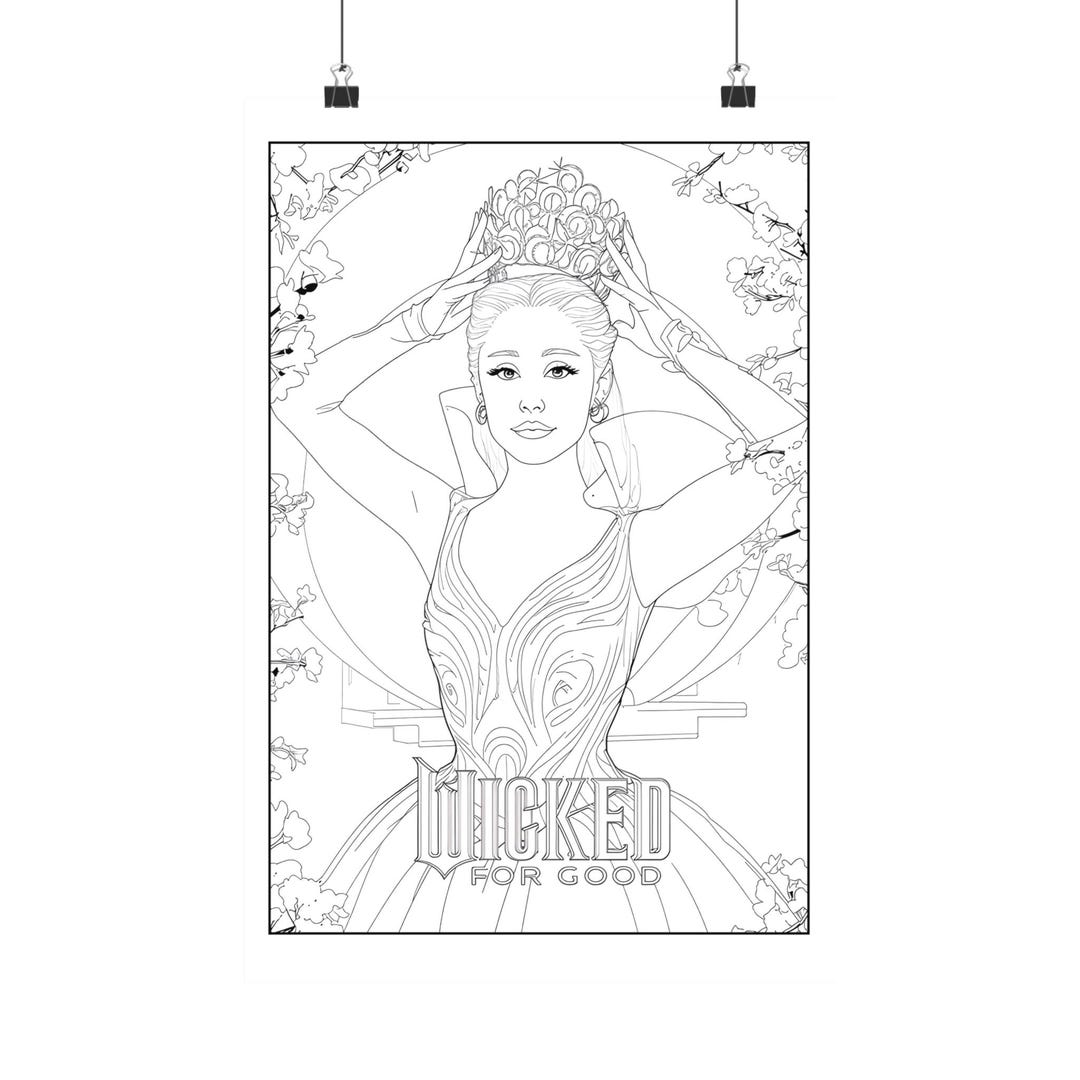 Wicked for Good Colouring Pages - 19 Movie Inspired Character Colouring ...
