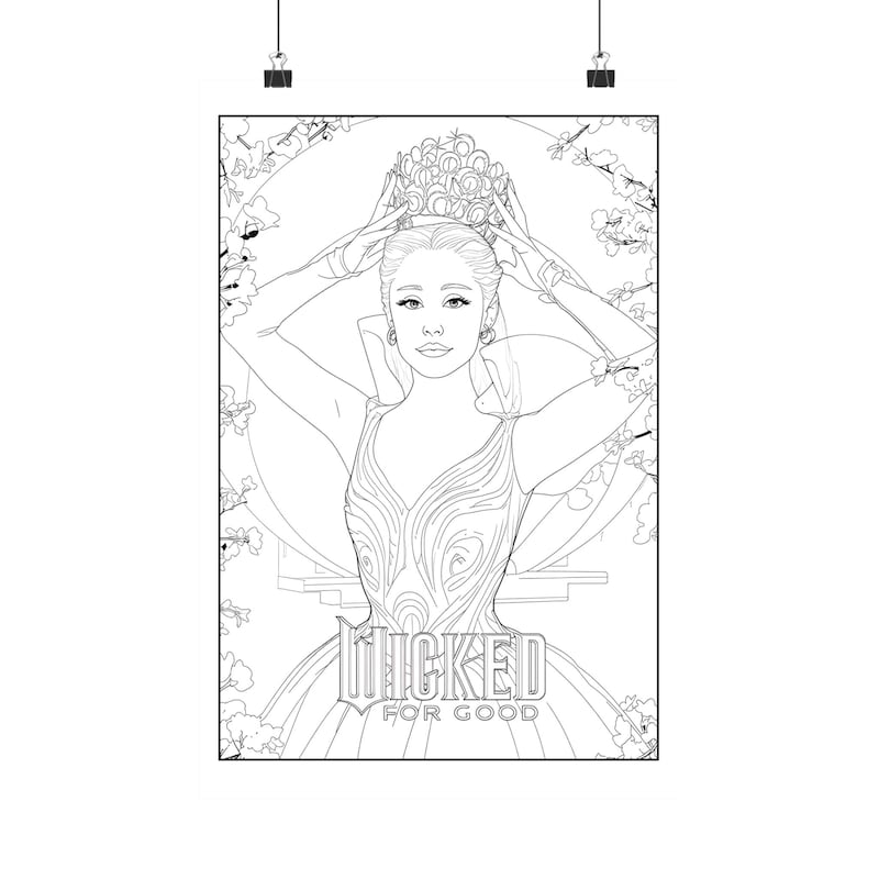 Wicked for Good Colouring - Etsy