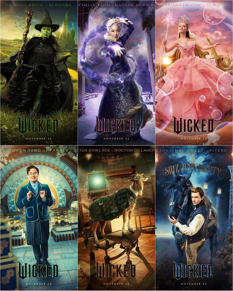 Wicked - 2024 Musical Fantasy Movie - Ariana Grande, Cynthia Erivo, Jeff Goldblum - 2024 Movie ...