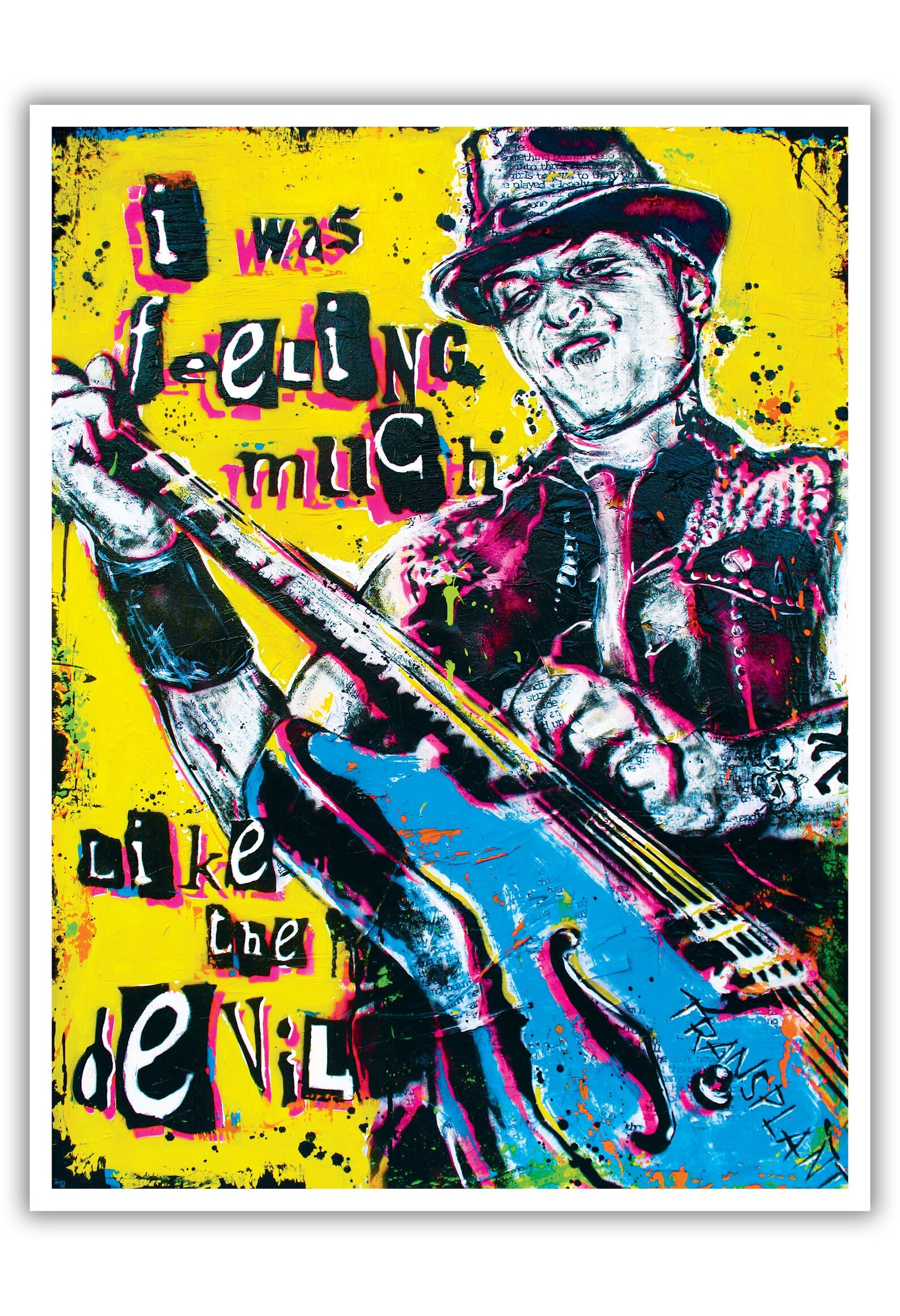 Poster Print 18x24" - Tim Armstrong - Rancid the Transplants Punk Rock ...