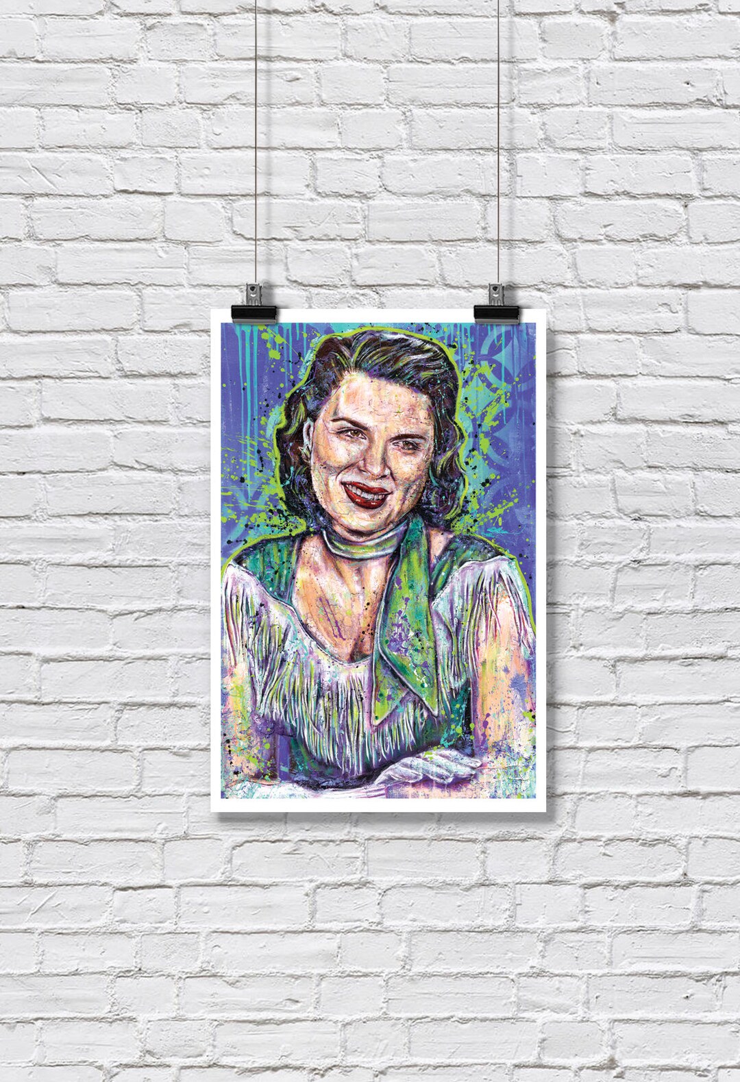 Print 12x18 Patsy Cline Country Music Nashville Singer Rockabilly Honky ...