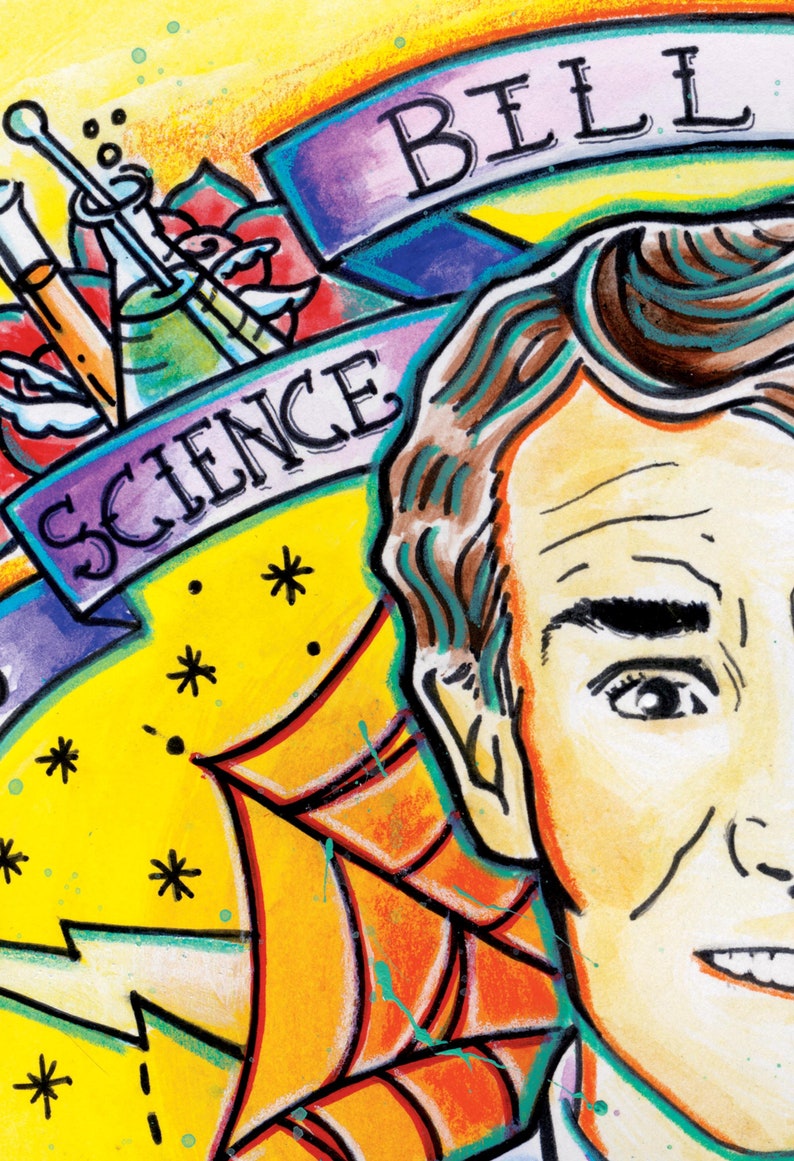Print 12x18 Bill Nye the Science Guy Science Rules | Etsy