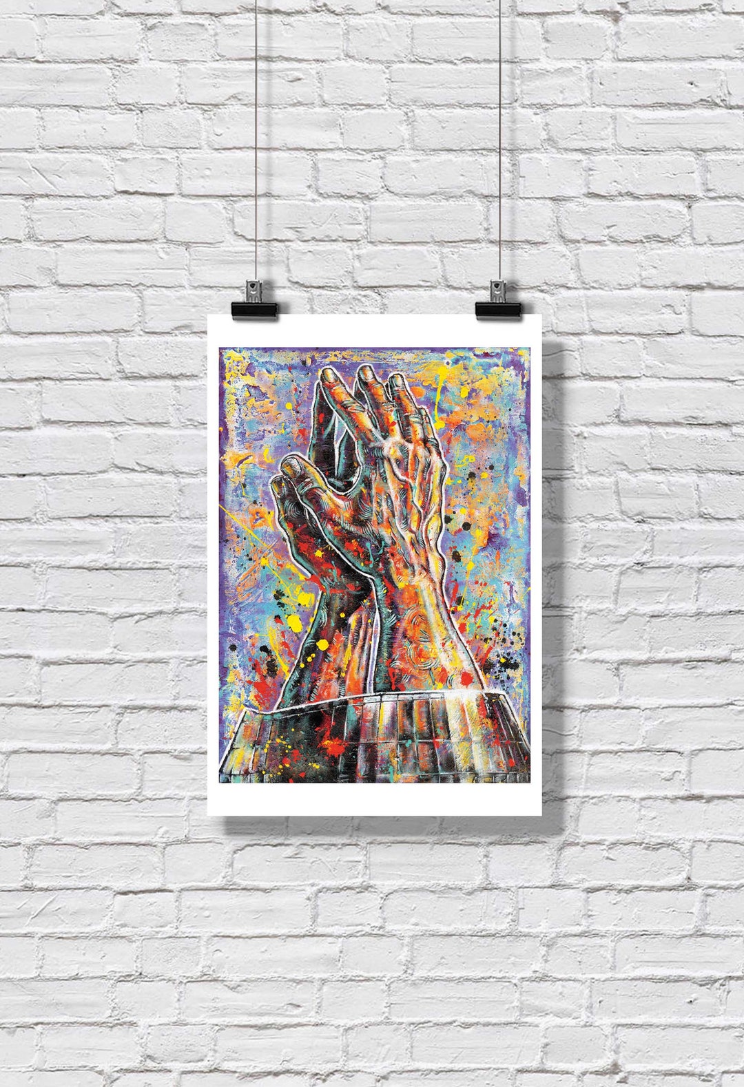 Print 12x18" - Oru's Praying Hands - Oral Roberts University Prayer ...