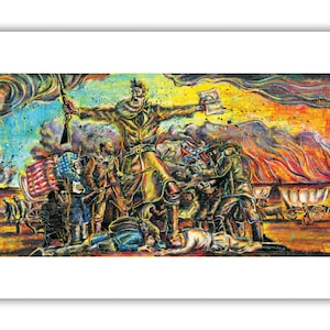 Print 18x12" - John Brown - Tragic Prelude Revisited - Bleeding Kansas ...