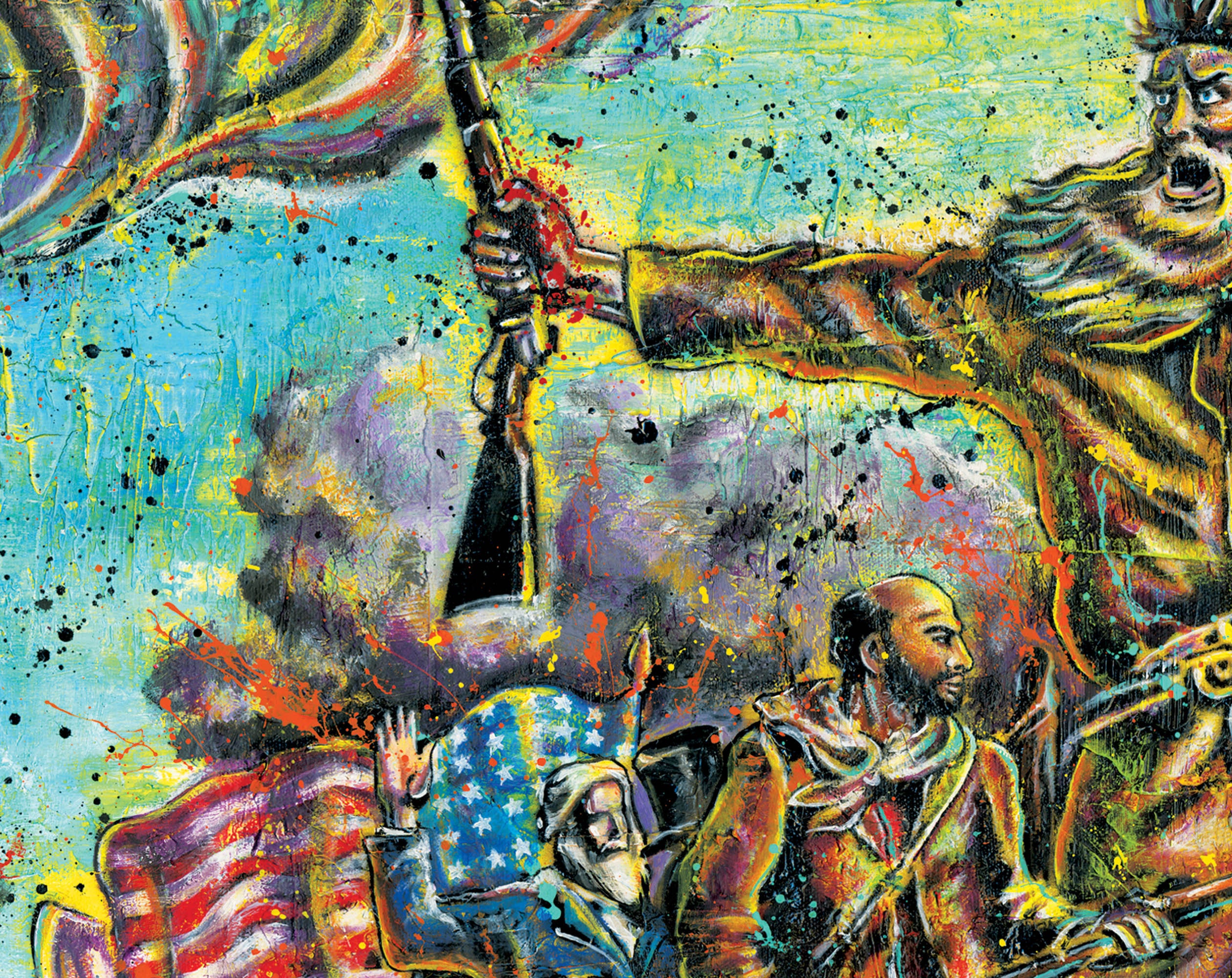 Print 18x12" - John Brown - Tragic Prelude Revisited - Bleeding Kansas ...