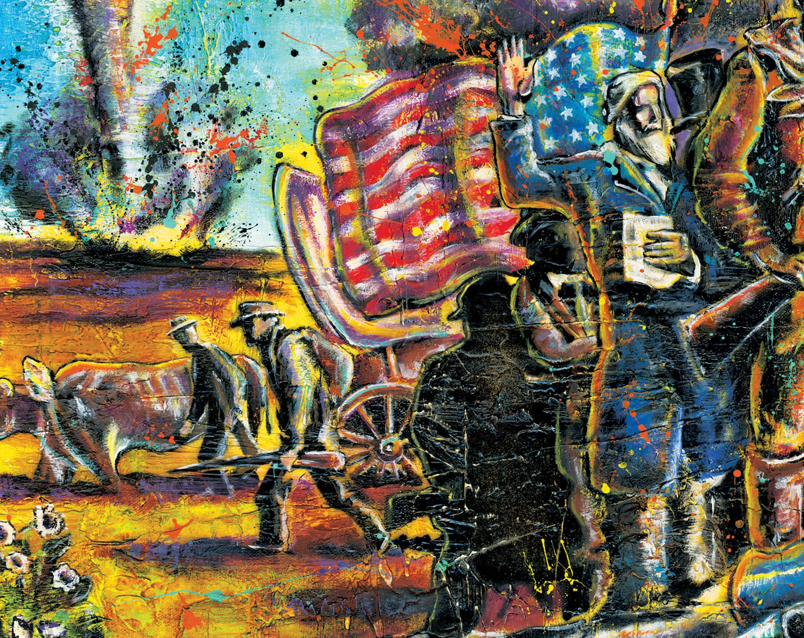 Print 18x12" - John Brown - Tragic Prelude Revisited - Bleeding Kansas ...