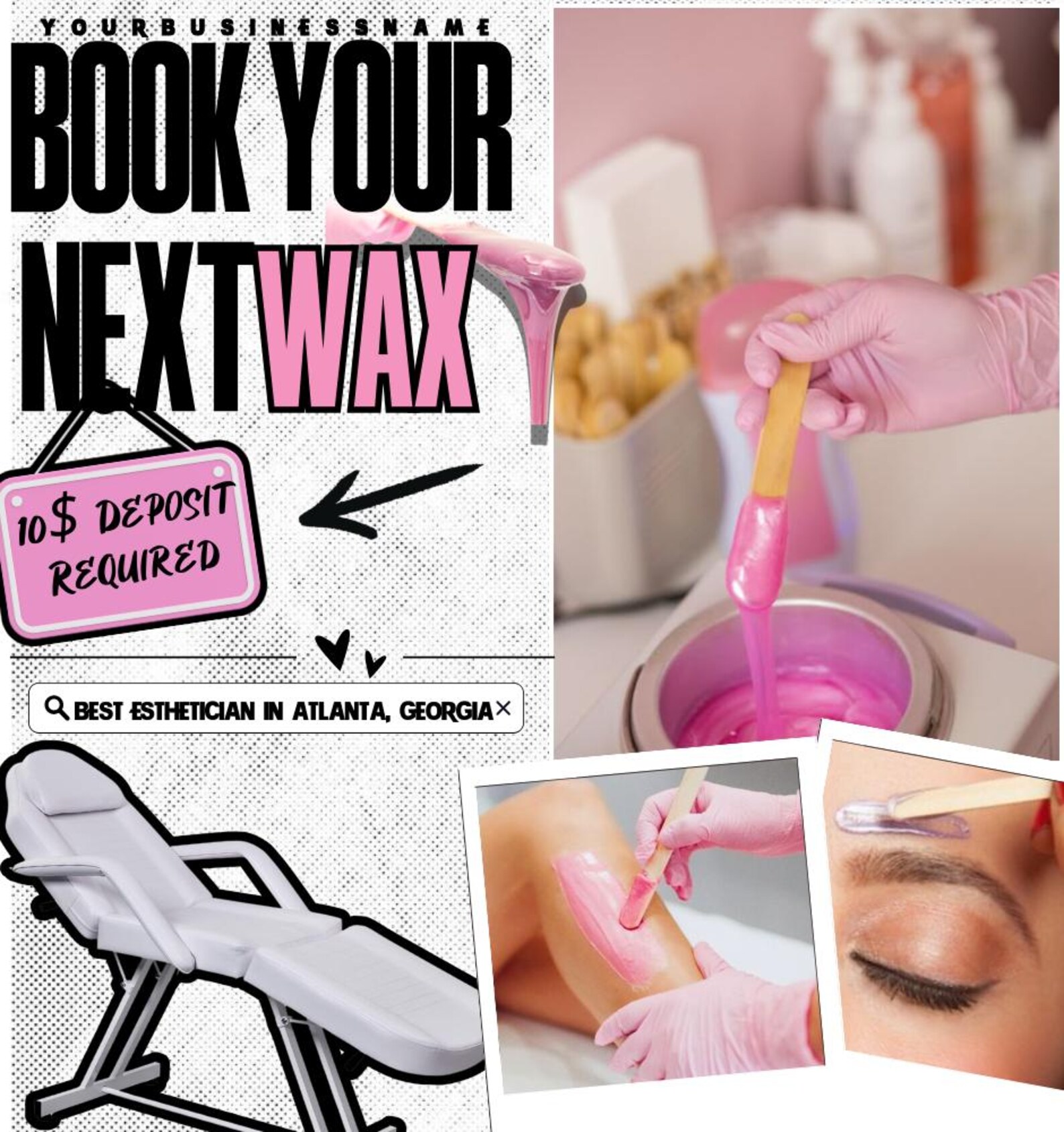 Wax Flyer |esthetician Wax Flyer| Template for Estheticians| Social ...